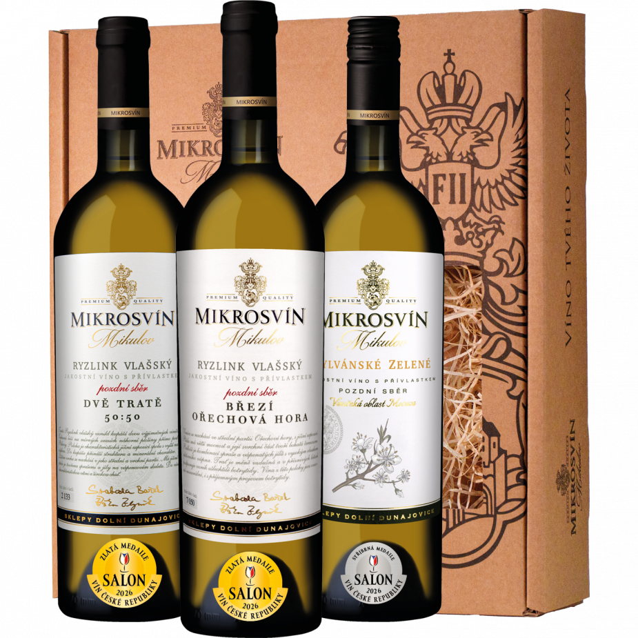 Kolekce 3x zlatý Salon vín ČR 2026 - Mikrosvín , | Zámecké vinařství Bzenec
