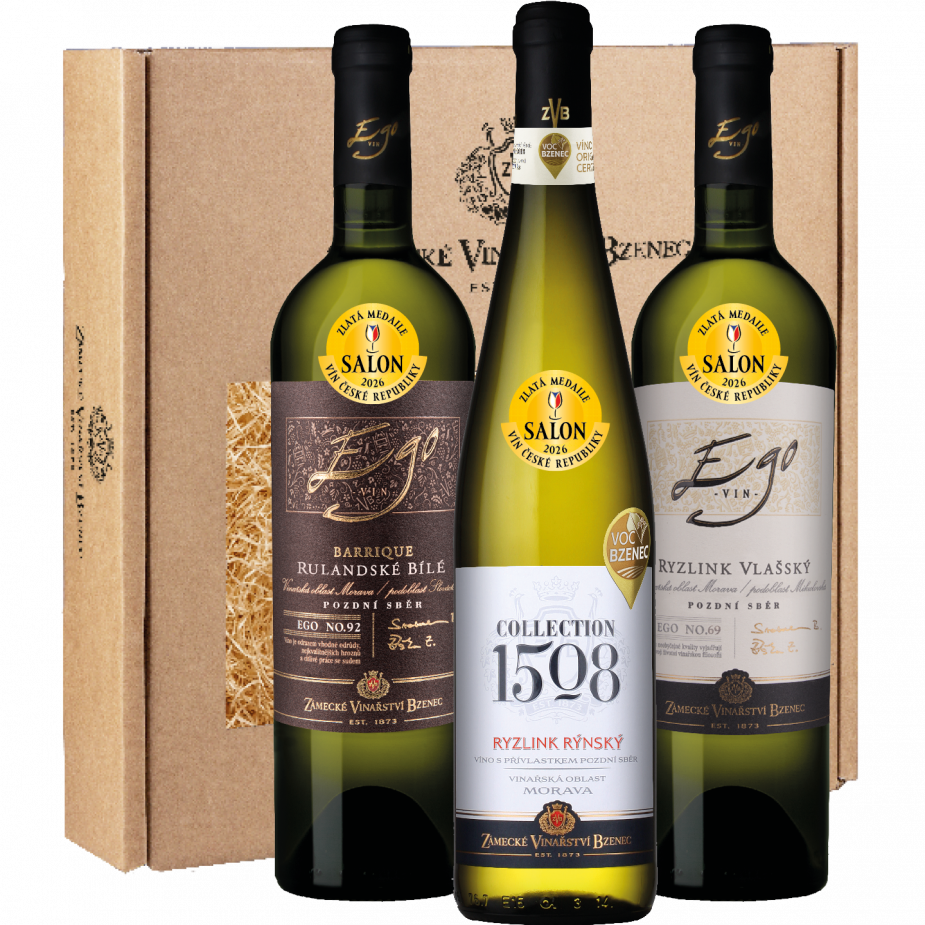 Kolekce 3x zlatý Salon vín ČR 2026 - ZVB , | Zámecké vinařství Bzenec